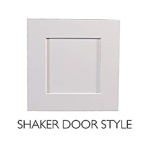 Design House Bath Shaker 2-Door Bathroom Vanity 4 in. Centerset Solid White Camilla Cultured Marble Top