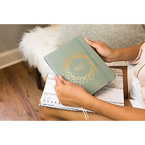 Southworth Premium Journal, 6.5”x 8.5”, Sage Copper Burst Design, Premium 28lb/105gsm Paper, Large Book Bound Journal, 3 Ribbon Placeholders, 80 Ruled Sheets/160 Ruled Pages (91928)