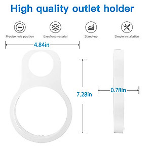 Outlet Mount for Google WiFi Router 2020 Model [AC1200], Space Saving Wall Mount for Expanding Coverage and Winding Messy Cord(3 Pack)