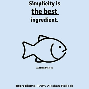 Golden Pollock - Fish Dog Treat - 100% Pollock - Grain Free - Human Grade - All Natural - Single Ingredient - Air Dried - 3 Ounces