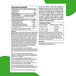 Pet Wellbeing Spark Daily Nutritional Greens Superfood for Dogs & Cats - Probiotics, Digestive Enzymes, Amino Acids, Antioxidants, Vitamin D, Spirulina & More - Vet-Formulated - 3.53 oz (100 g) Powder