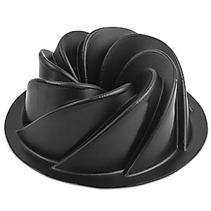 O'Creme Bakeable Plastic Mini Swirl Cake Pan, Baking Pan With Non-Stick Silicone, Reusable nonstick baking molds, Durable, Lightweight, Easy Storage for Baking and Much More - 25 QTY Pack