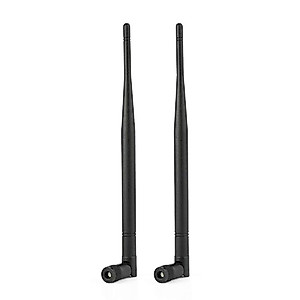 Eightwood 3.5dBi 868MHz 900MHz 915MHz RFID Antenna RP-SMA Male Connector 2-Pack Compatible with LoRa Gateway Helium Miner, Wireless Router Smart Home Control