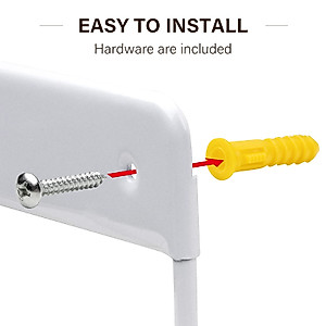 Alpinista Ironing Board Hanger Iron Board Wall Mount for Laundry Rooms, White