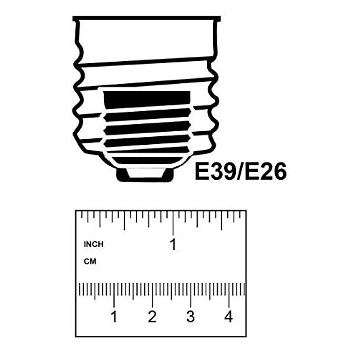 Feit Electric 300-Watt Equivalent CFLNI Quad Tube E26 Base with Mogul Base Adapter Non-Dimmable 65 Watt CFL Light Bulb, Daylight 6500K