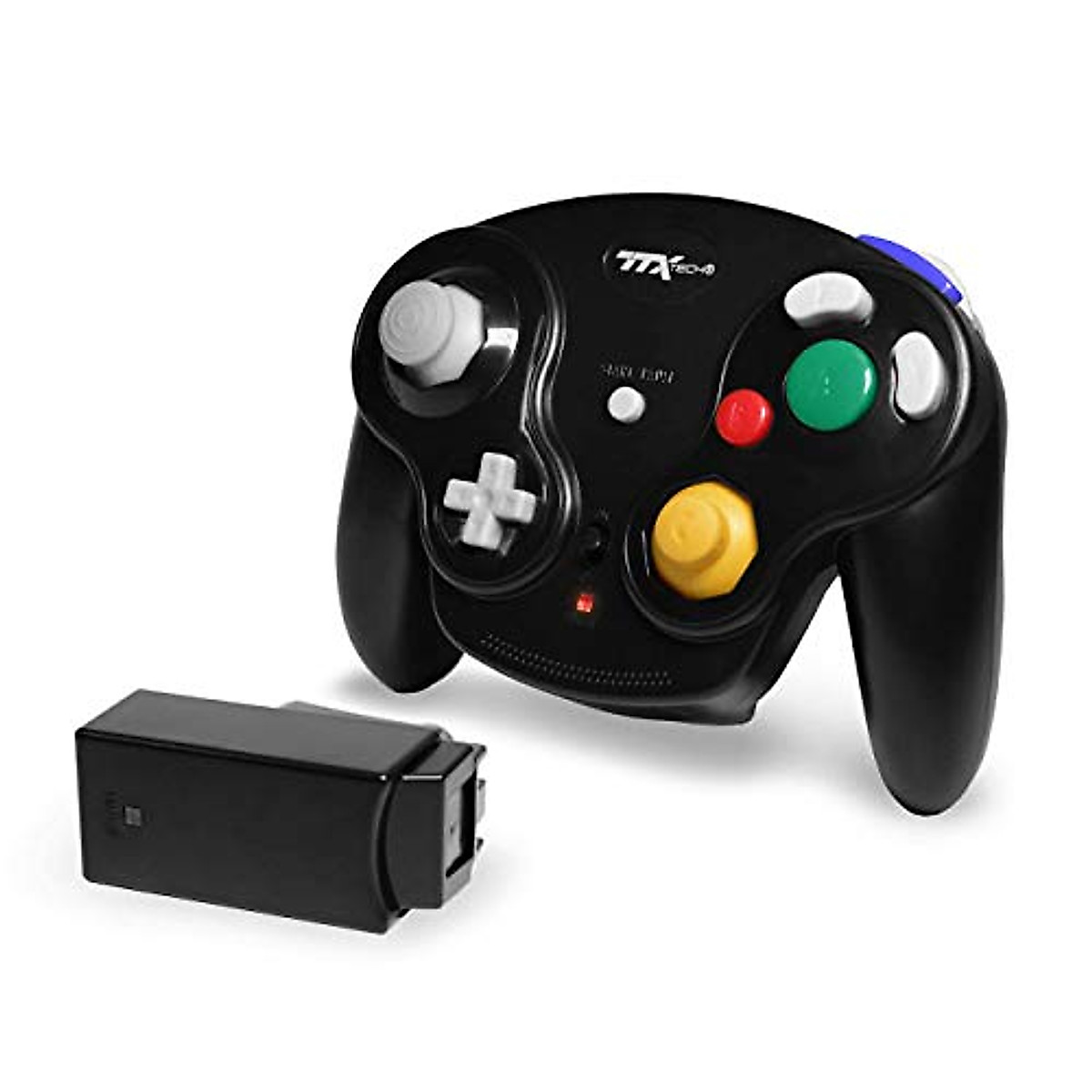 TTX Gamecube Wavedash Wireless2.4 Ghz Controller Black For Nintendo Gamecube with Wii Console (Nintendo Wii)