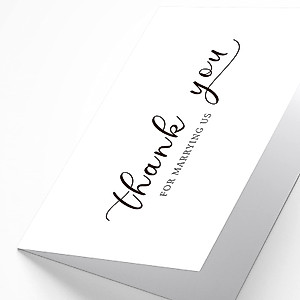 Wedding Card to Officiant, Thank You for Marrying Us, Thank You Card for Priest, Minister, Judge, Pastor