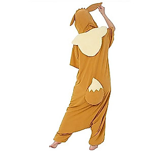 SAZAC Kigurumi - Pokemon - Eevee - Summer Onesie Jumpsuit Halloween Costume (X-Large)
