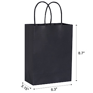 SUNCOLOR 24 Pack Red Small Party Favor Bags Goodie Bags for Birthday Party/Valentines day Gift Bags With Handle (Red)