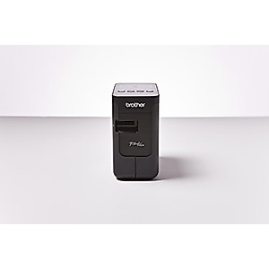 Brother PT-P750W Label Maker, Wireless/USB 2.0/NFC, P-Touch Label Printer, Portable, Up to 24mm Labels, Includes AC Adapter/24mm Black on White Tape Cassette