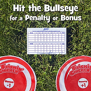 University Games | Flickin Chicken Indoor Outdoor Target Toss Game, The Go Anywhere Game for 2 or More Players Ages 6 and Up