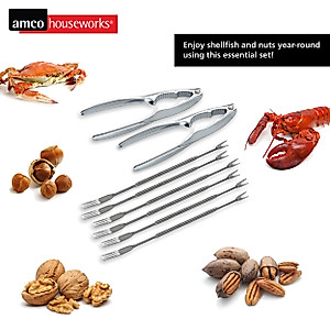 Amco Seafood Tool Set, 1 EA, Silver