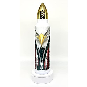 Bald Eagle Bullet Tumbler Thermos