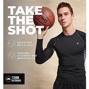 Tough Outdoors Sports Compression Arm Sleeves for Men & Women - Youth, Kids Basketball Shooting Sleeves - Football, Baseball