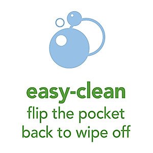 green sprouts Snap & Go Silicone Food-Catcher Bib, Soft, Waterproof Top + Scoop, Roll Up for Easy Travel, Made Without PVC, Formaldehyde, AZO Dyes, Pink, One Size