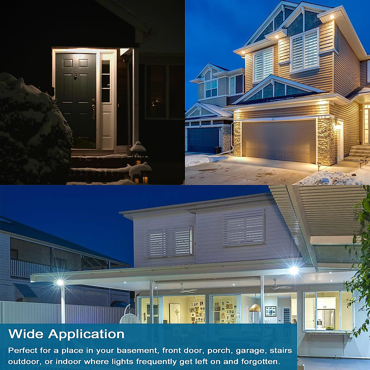 Motion Sensor Light Bulbs for Outdoor Indoor, 9W A19 Motion Detector Led Bulb, 60 Watt Equivalent, E26 800lm 5000K Daylight, Dusk to Dawn Motion Activated Security Lights for outside, Inside (2 Pack)