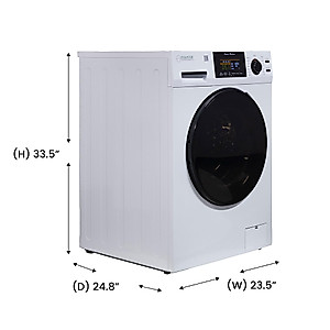 Equator Super Washer 1.9cf/18lbs 1400RPM White 110V