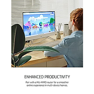 HP 24" All-in-One Desktop, AMD Ryzen 7 5700U, 16 GB, 256 GB SSD & 1 TB Hard Drive, Full HD IPS Touchscreen, Windows 11 Home, 4 USB Ports, Privacy Camera, Dual Mics, Keyboard & Mouse (24-cb0090, 2021)