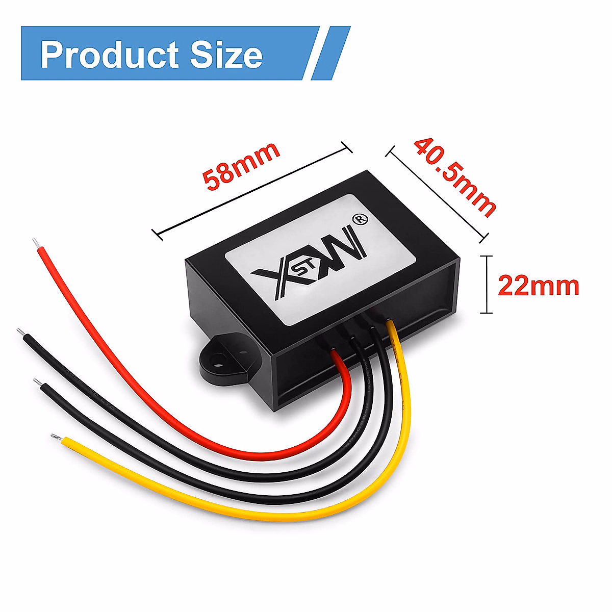 XWST DC 24V Step up to 48V 2A 96W Converter Voltage Converter, 48Volt regulator Waterproof DC/DC Boost Transformer Power Supply (24V to 48V 2A)