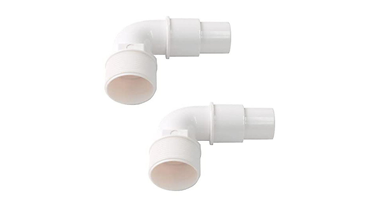 ATIE 1.5" 90° Elbow Pool Hose Adapter - 2 Pack