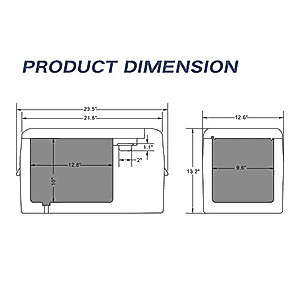 Alpicool C22 Portable Freezer,12 Volt Car Refrigerator with Ice Tray, 23 Quart (22 Liter) Fast Cooling 12V Car Fridge -4℉~68℉, 12/24V DC and 100-240V AC for Outdoor, RV, Truck, Boat (White)
