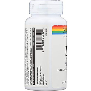 Solaray Zinc Amino Acid Chelate 50 mg VCapsules, 100 Count