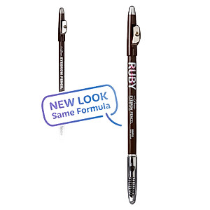Kiss Go Brow Eyebrow Wooden Pencil Dark Brown (6 Pieces)