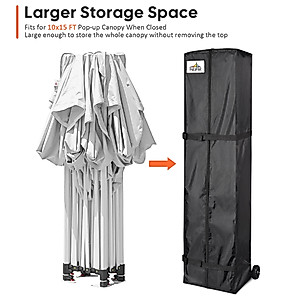 Instahibit Pro XL Canopy Carry Bag Wheeled for 10x15' Popup Event Shelter Tent Storage Case