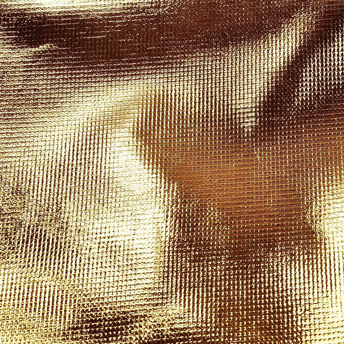AIVYNA Coatings Foil Lame Knit 59inch Wide Metallic Fabric Covering Plants by The Yard(1Yard Gold)
