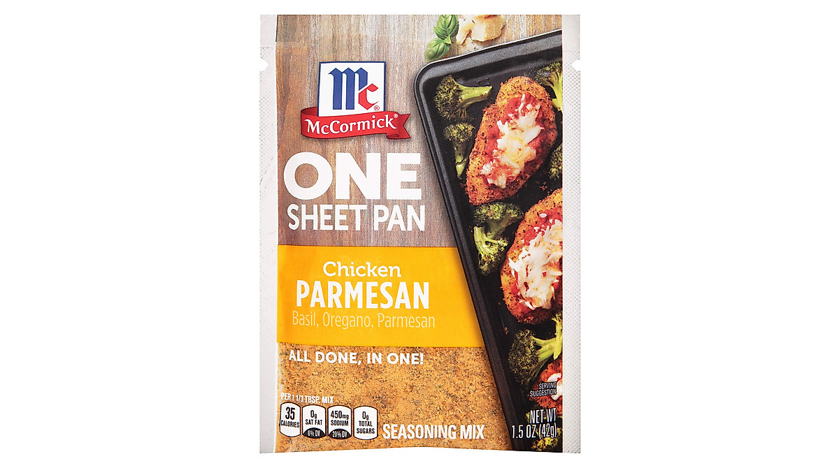 McCormick One Sheet Pan Chicken Parmesan Mix - Easy Meals