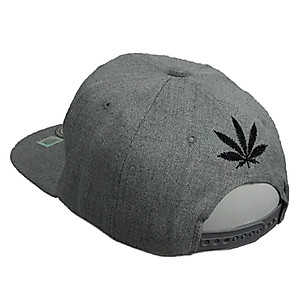 PDTXCLS ANGIEHAIE 90210 Wholesale Weed Baseball Cap Marijuana Canabis Pot Fashion Hip Hop Caps Snapback Party Hat (Heather Gray)
