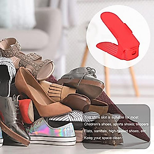 Shoe Space Saver,Double Deck Easy Shoe Stacker for Sneakers - 3-Level Shoe Shelf Space-Saving Storage Shoe Stacker Holder Harrod