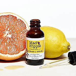 Mad Hippie Vitamin C Serum with Vitamin E, Skin Care Packed with Natural Vegan Active Ingredients, Apply Before Sunscreen or Makeup, For Healthy Glowing Skin, 1.02 Fl. Oz.