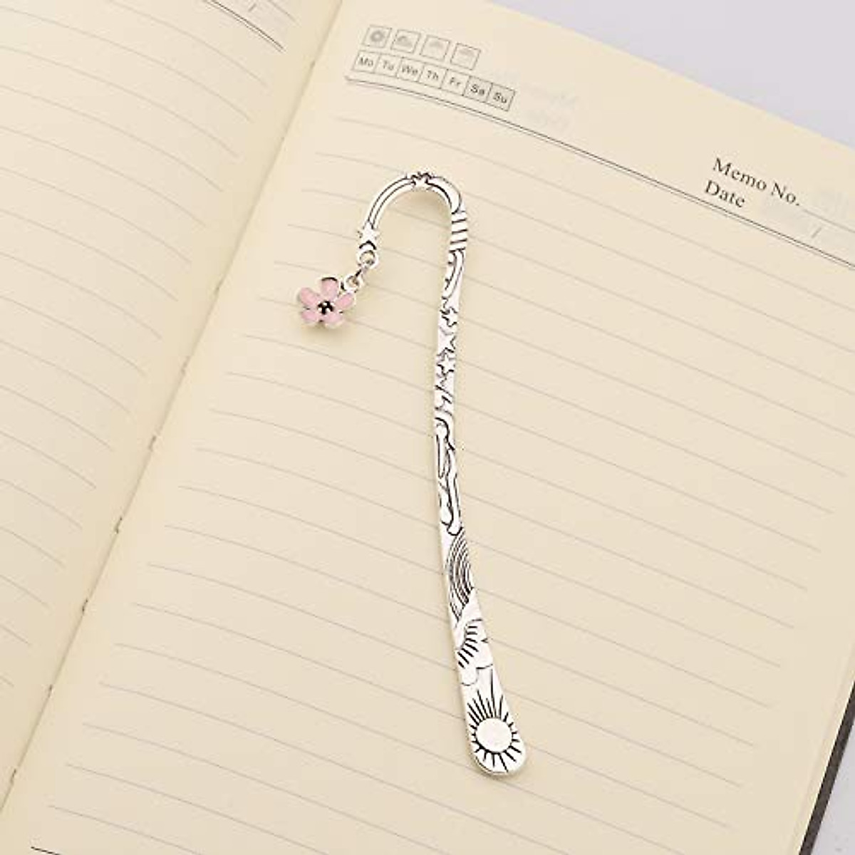 BAUNA 1 Bookmark for Women Men Flower Bookmark Book Lover Gift Reading Gifts Book Club Gifts (Flower Bookmark)