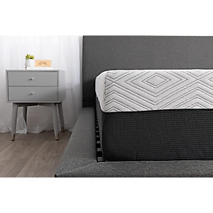 Tulo 12" Gel and Charcoal Infused Mattress in a Box | Memory Foam | Medium Comfort | Cal King Size