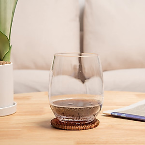 KX-WARE Unbreakable 18-ounce Acrylic Stemless Wine Glasses, set of 6 Clear