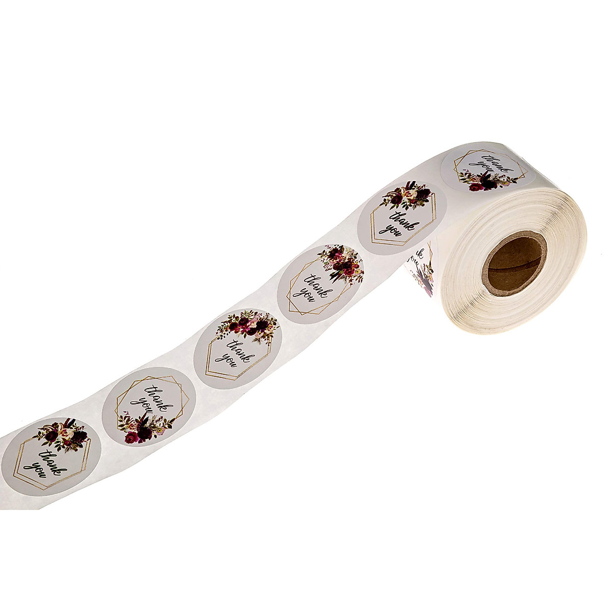 Fall Floral Frames Thank You Stickers / 4 Alternating Designs / 500 Boho Thank You Stickers / 1.5" Autumn Wedding Envelope Seals