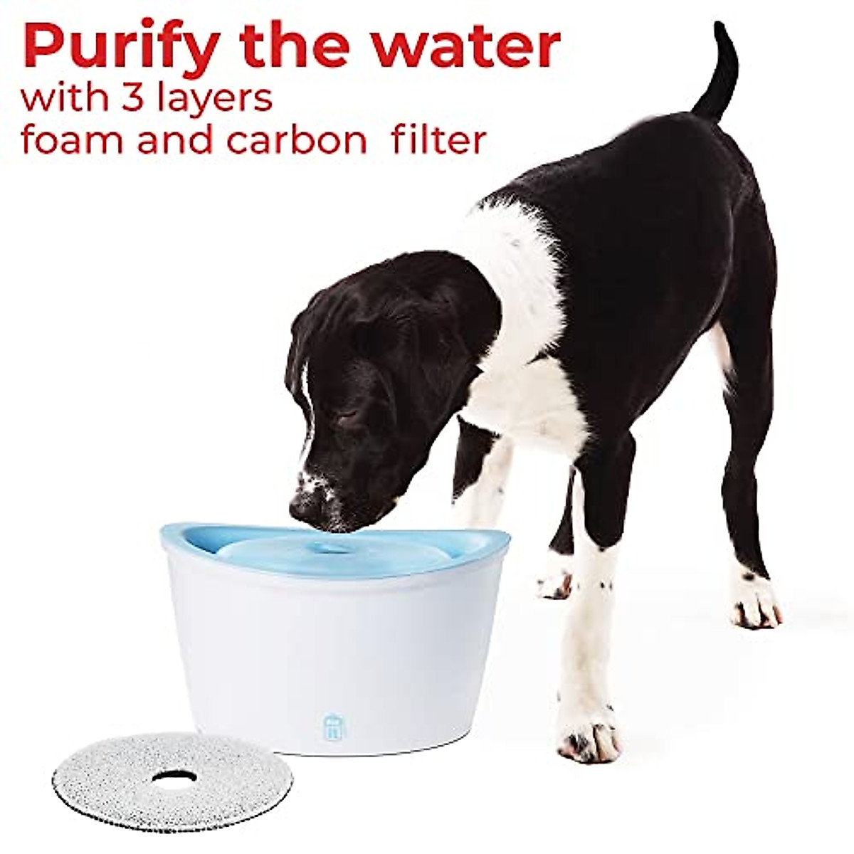 Dogit Design Carbon Replacement Foam Filter Cartridge for Dogit Design Fresh & Clear Fountain - 3-Pack by Dogit