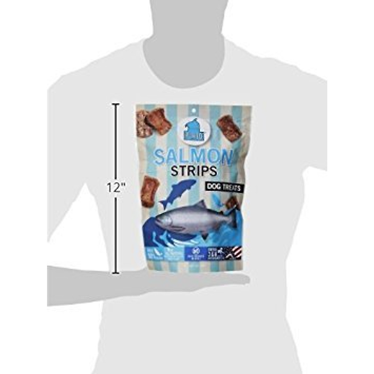 Plato Dog Treats -- Natural Salmon -- Pet Treats, All-Natural, Non-Gmo, No Artificial Flavors, Or Preservatives, Made In The Usa