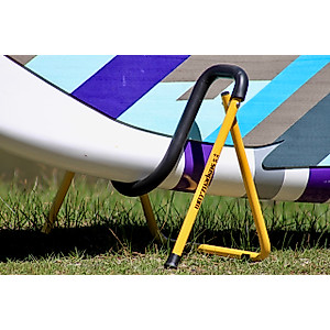 Suspenz SUP Stands, Stand Up Paddle Board, Surfboard Foldable Racks, EZ-Fold Portable Stand, Yellow 22-1901