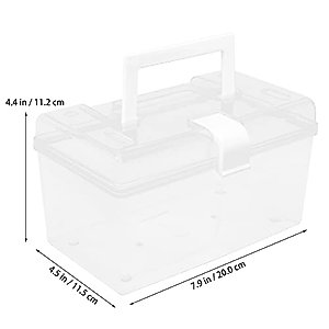 balacoo Plastic Storage Bins with Lids: Clear Latching Box, Plastic Storage Bin with Handle, Storage Bin Tote Organizing Container