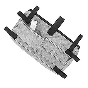 Update Walker Bag Hand Free Storage Bag Walker Attachment Handicap Basket Pouch for Rollator, Wheelchair, Folding Walkers (Grey)