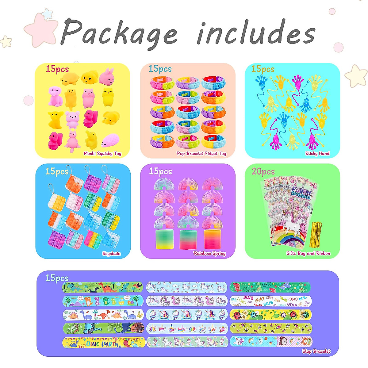 Valentines Party Favors for Kids 3-5 4-8-12, Treasure Box Toys for School Classroom Prizes, Goodie Bag Stuffers for Birthday Party Carnival Prizes,Stocking Stuffers, Pinata Fillers, Bulk Sensory Toys