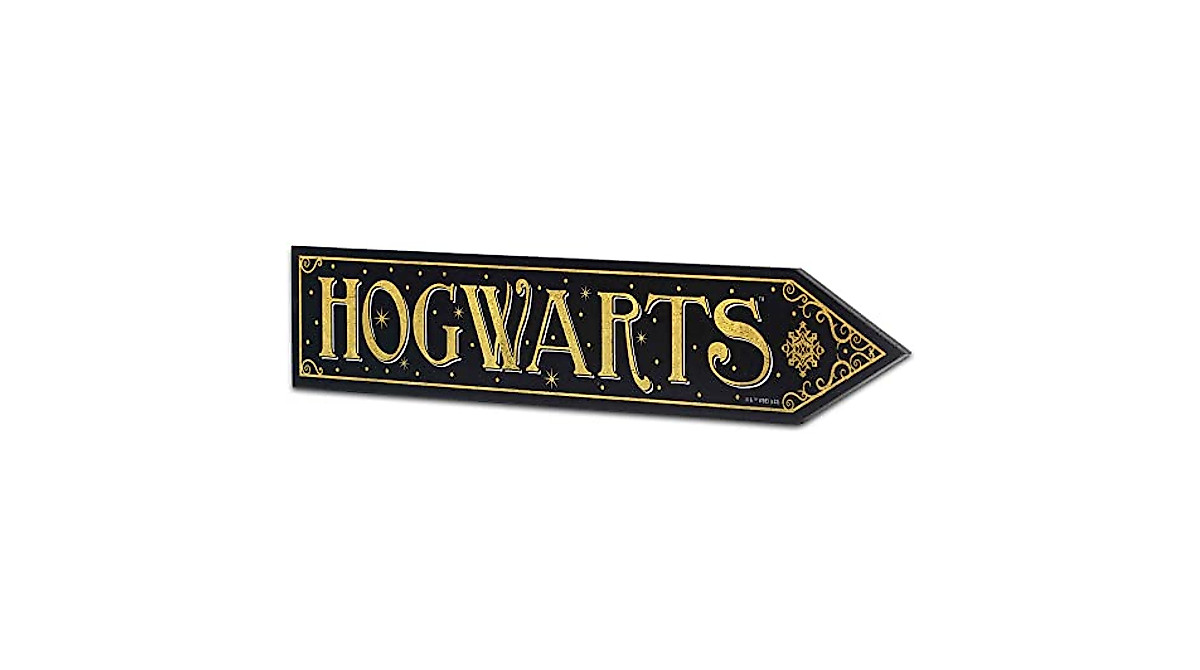 Harry Potter Hogwarts Arrow Wall Decor - Magical Kids' Room Sign
