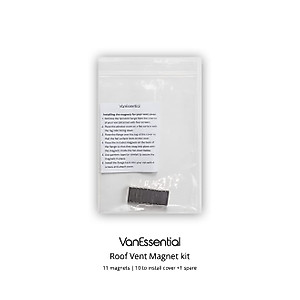 VanEssential Magnetic Insulated Roof Vent Sun Cover for MaxxAir Fan, Fantastic Fan 16.5" x 16.5" (CHARCOAL GRAY)