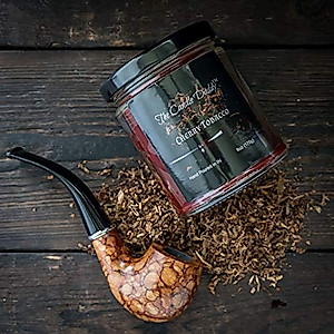 Cherry Tobacco Scented Candle - 6 Ounce Jar Candle- Hand Poured in Indiana