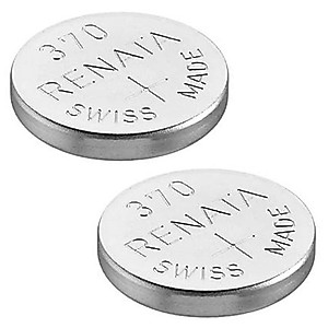 Renata Watch Battery Swiss Made Renata 370 or SR920SW 1.5V (2 Batteries, 370 or SR 920 SW)