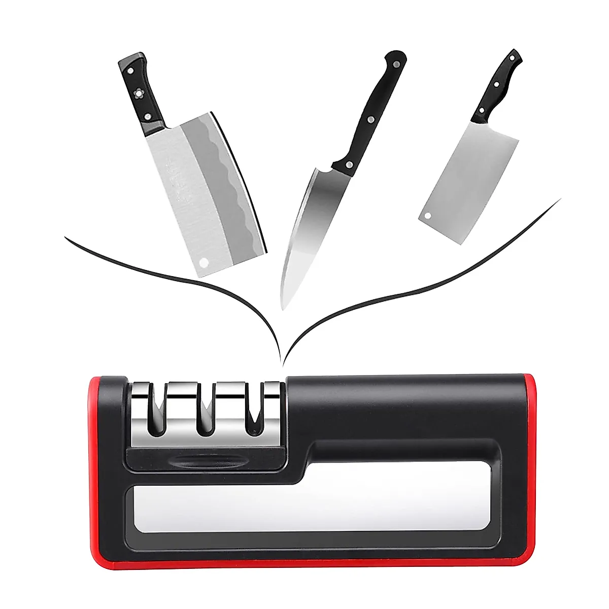 Meech Work Sharp Knife Sharpener Knife Sharpener Kit with Three Sharpening Points Knife Sharpeners for Pocket Knives 7.28X3.14X1.57 Inches