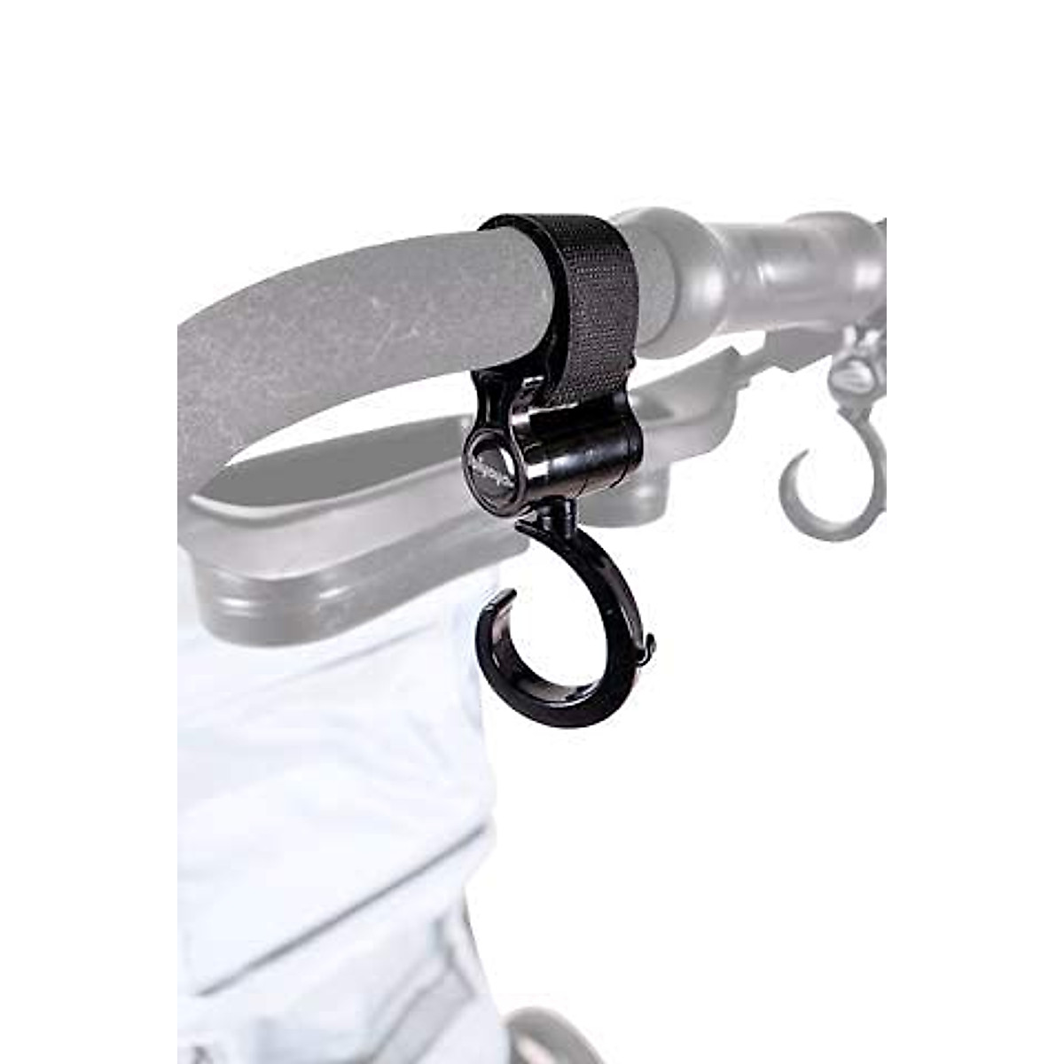 ibiyaya Baby/Pet Stroller Organiser Hook Clips - 2 Pack of Multipurpose Hangers for Shopping Bags, Purses and Mommy Bags - Great Baby Stroller, Bike, Wheelchair and Pushchair