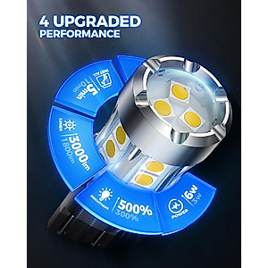 Marsauto 2024 New Upgrade 921 912 LED Bulbs, T15 for Reverse Backup Light, W16W 906 904 902 922 Truck Cargo Light Bulb, 2800Lumens 500% Brighter Super Bright Light 6000K Xenon White, Pack of 2
